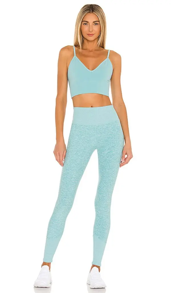 Alo Yoga High Waist Lounge Legging In Blue In Blue Quartz Heather